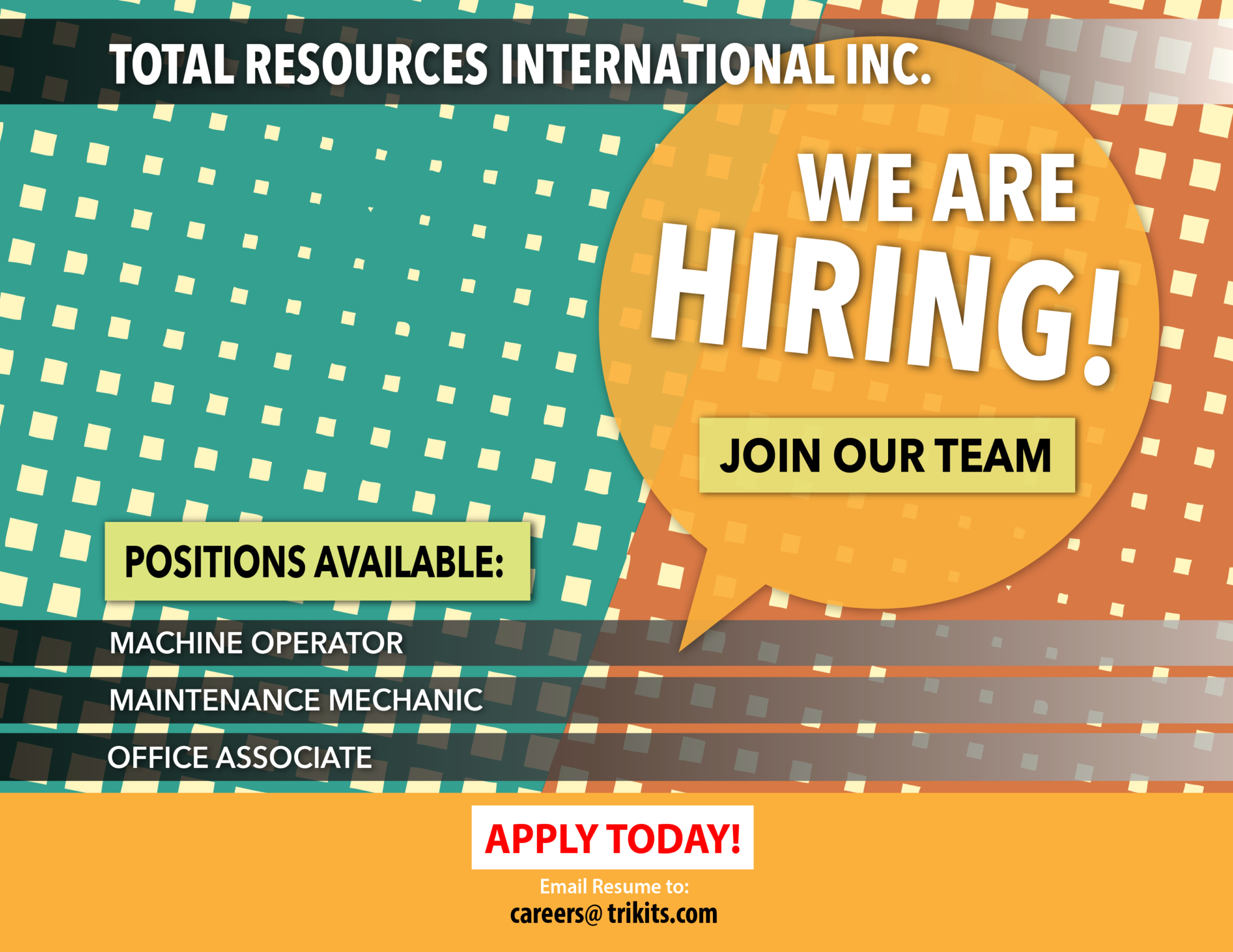 Total Resources International – WE CARE SO YOU CAN PREPARE